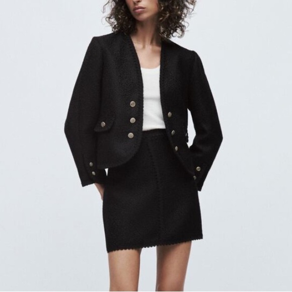 Zara | Jackets & Coats | Nwt Zara Textured Cardigan Blazer | Poshmark
